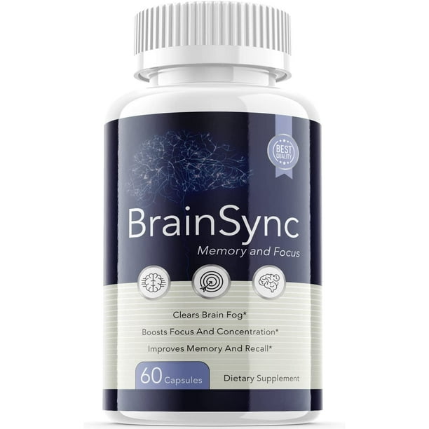 (1 Pack) Brain Sync - Dietary Supplement for Focus, Memory, Clarity ...