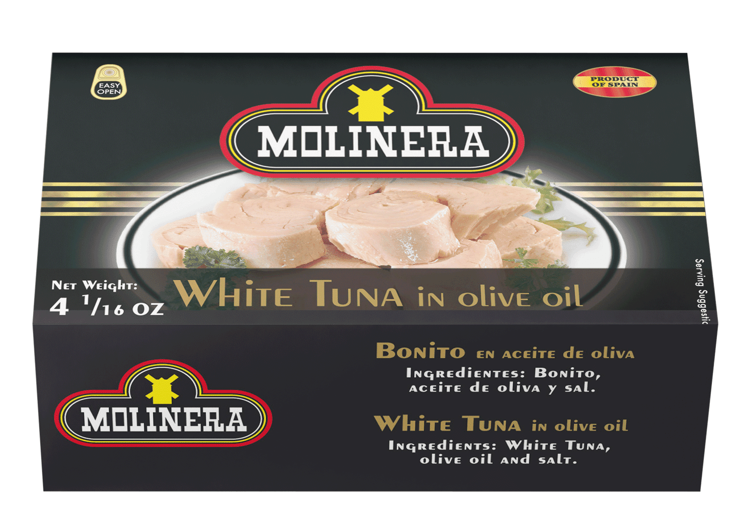 Molinera Tuna In Olive Oil 4.3oz - Walmart.com