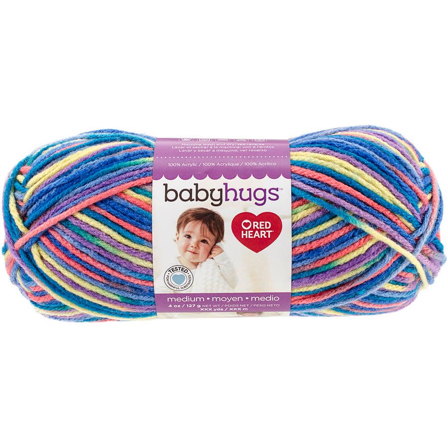 Red Heart Baby Hugs Medium Yarn, Jellybean - Walmart.com - Walmart.com