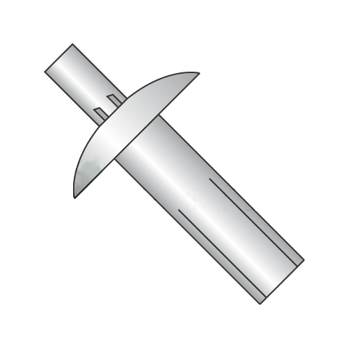1/8" x 3/16" Brazier Head Drive Pin Rivets / Aluminum Body / SS Mandrel ...
