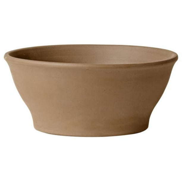Deroma Marshall Pottery M910CGZ 9.06 in. Moka Chocolate Clay Terracotta ...