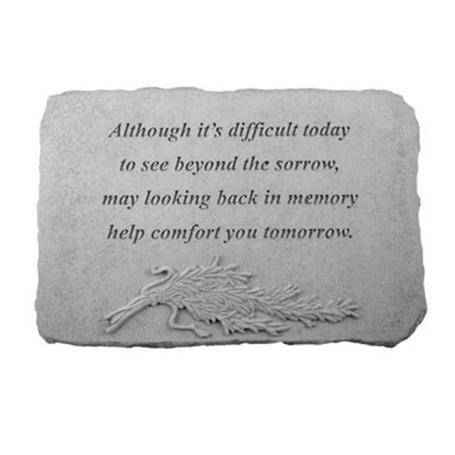 Kay Berry Although Its Difficult Memorial Stone- Rosemary - Walmart.com