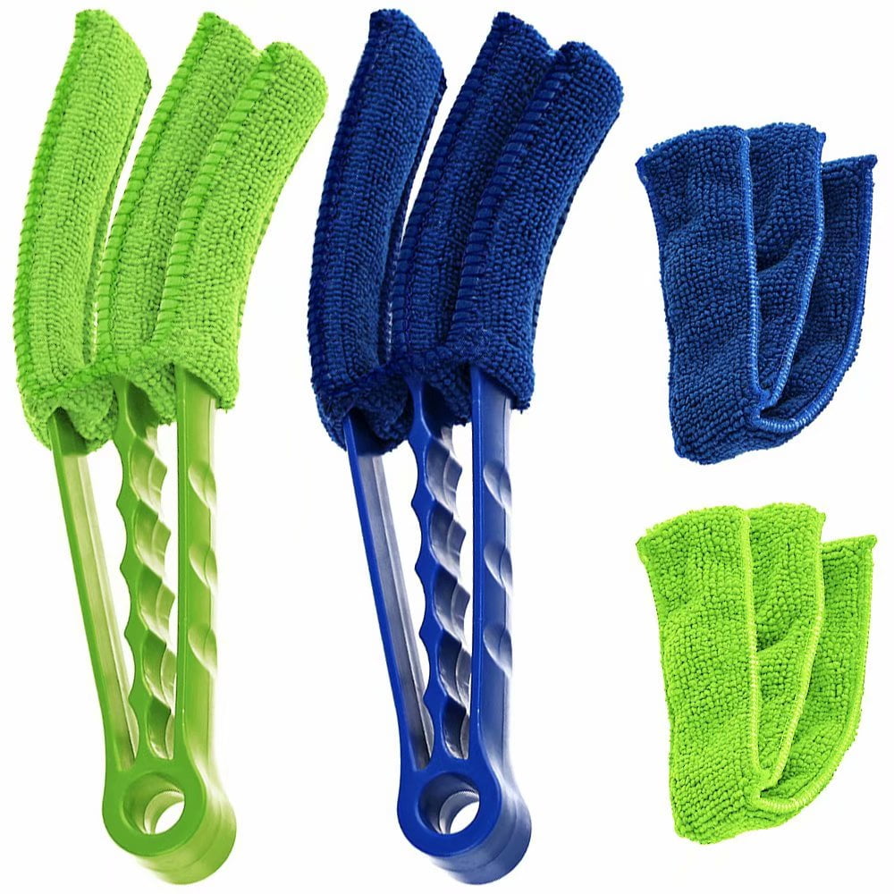 Microfiber Blind Duster,Set of 2 Cleaner Brush for Window Shutters Vent ...