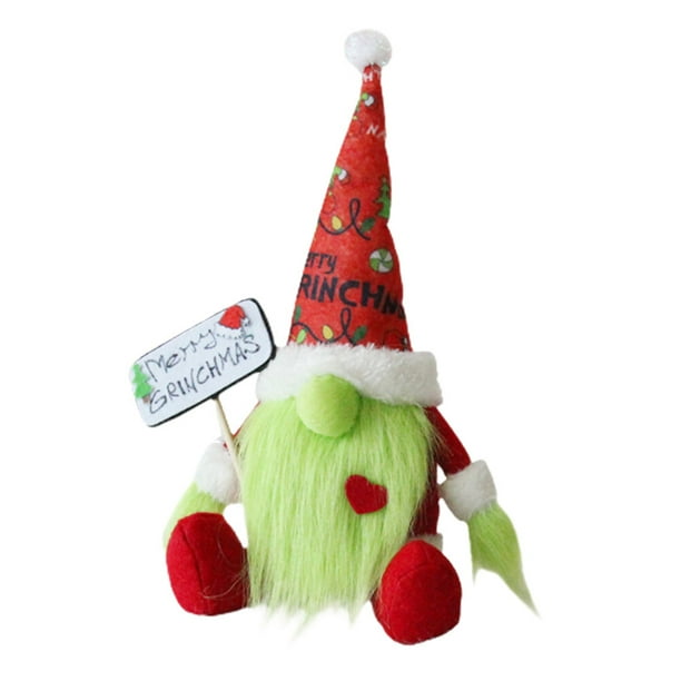 justharion Faceless Green Plush Doll Dwarf Figurine Plush Doll ...