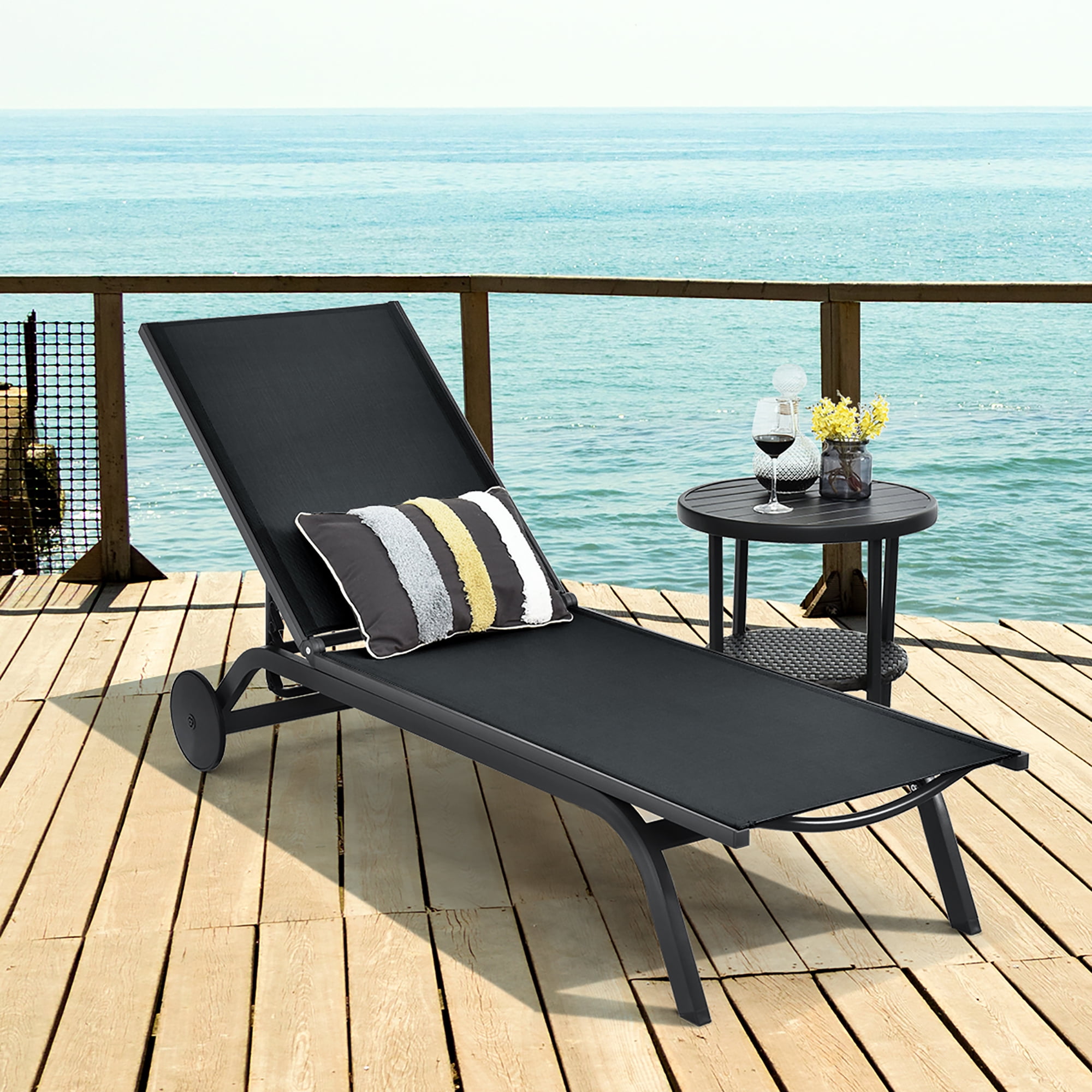 Click here for Costway Outdoor Patio Lounge Chair Chaise Reclinin... prices