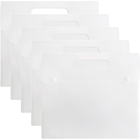 FFIY Plastic Envelope Folder Pockets Poly File Jacket Flat Project ...