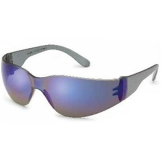 Starlite Safety Glasses Grey Temple Blue Mirror Lens - Walmart.com ...