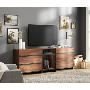 Eva TV Stand for TVs up to 85", Modern High Gloss 77" Entertainment ...