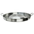 22" Round Stainless Steel Concave Comal Bola Taco Grill Pan Frying Wok ...