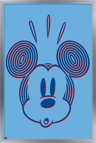 Disney Mickey Mouse - Lines Wall Poster, 22.375" x 34", Framed ...