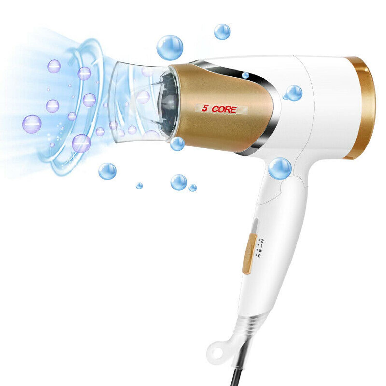 5Core Hair Blow Dryer Lightweight Hair Dryer Ionic Ceramic Men Women ...