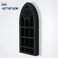 Wall Mounted Floating Shelves Old Church Window Crystal Wall Shelf Wall ...