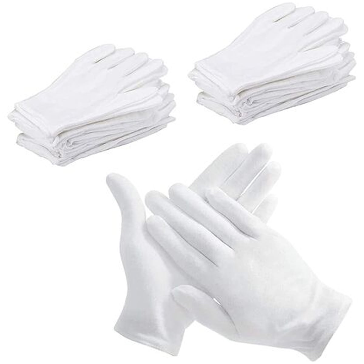 Click here for Reiche 12 Pairs White Cotton Gloves Soft Moisturiz... prices