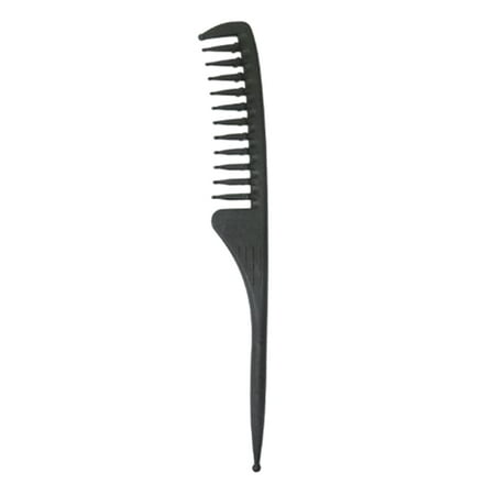 Carbon wide tooth rake comb with tail-beach waves beach waver texture ...