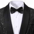 Beauty-Emily Men’s Glitter Tuxedo Suit 2 Piece Shawl Lapel Formal Prom ...