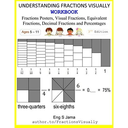 UNDERSTANDING FRACTIONS VISUALLY WORKBOOK: Fractions Posters, Visual ...