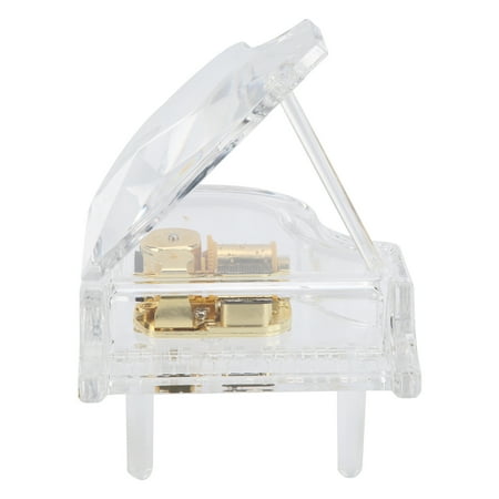 Transparent Acrylic Piano Music Box, Transparent Piano Music Box ...