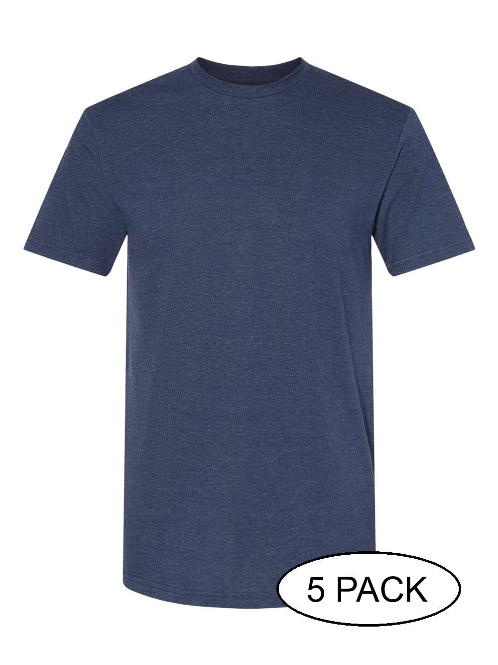 Gildan - Softstyle CVC T-Shirt - 67000 - 5 Pack - Multi-Pack - Navy ...
