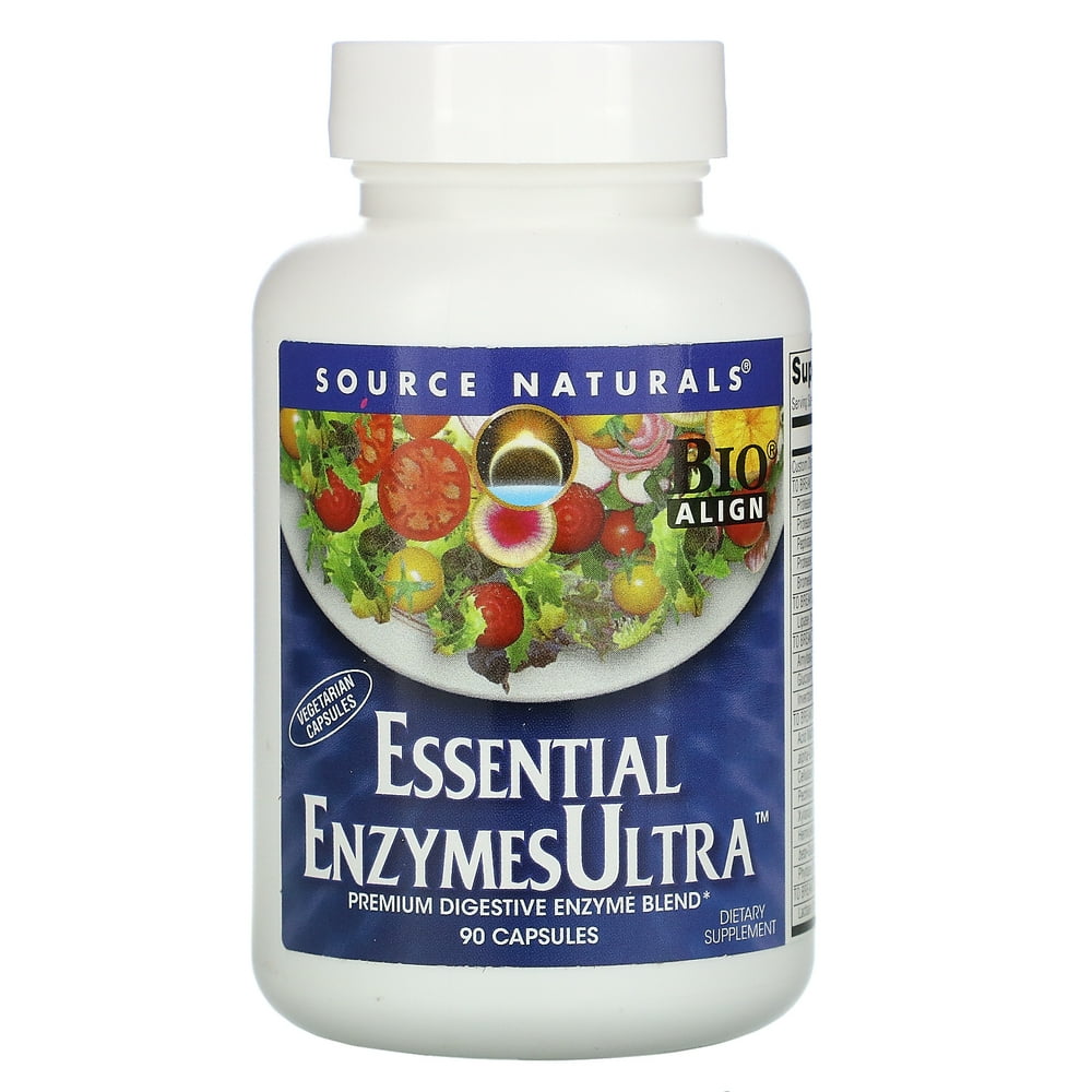 Source Naturals Essential Enzymes Ultra, 90 Capsules - Walmart.com ...