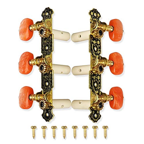 Mr.Power Guitar Tuners Machine Heads 3+3 Set Tuning Keys String Pegs ...