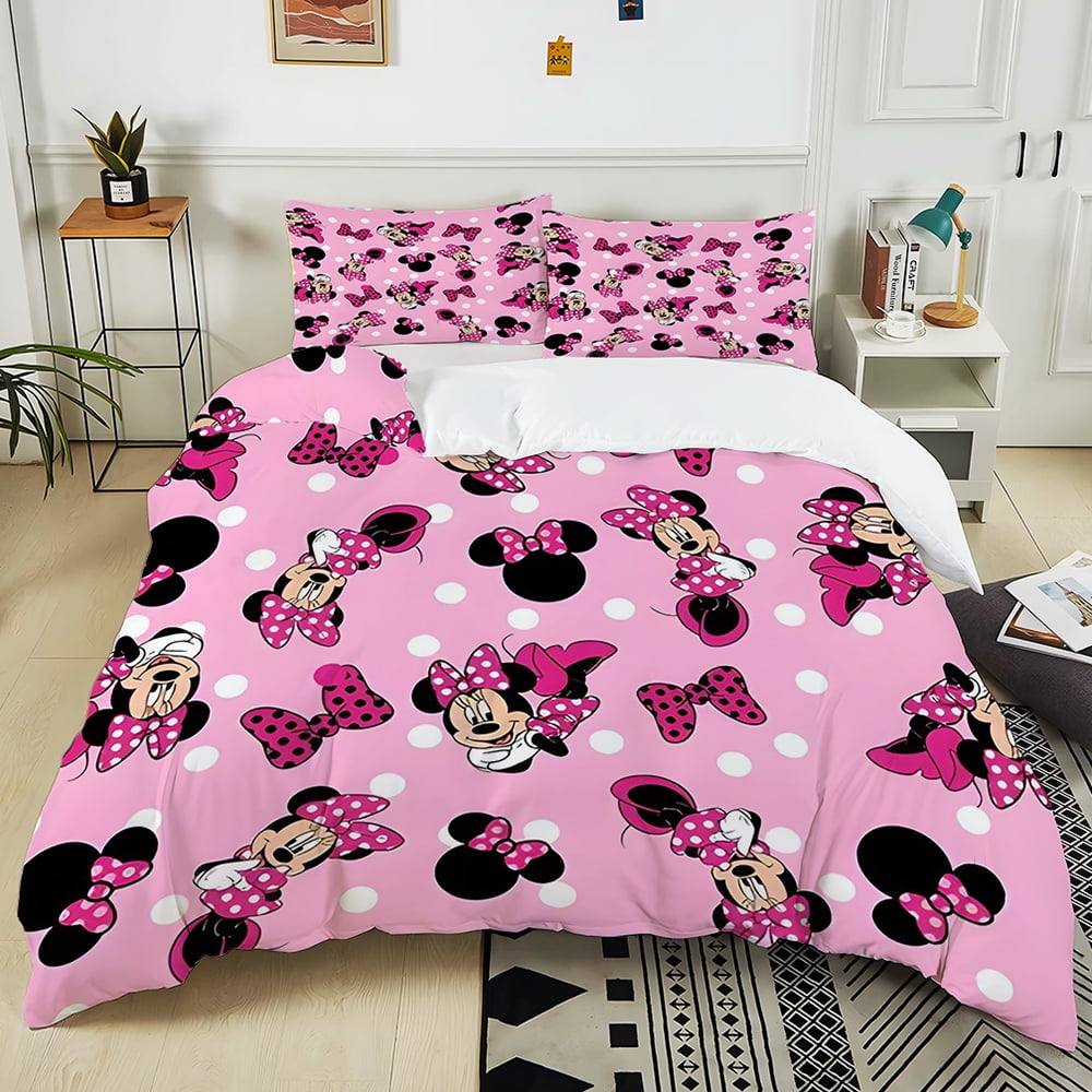 Click here for Yingd Minnie Mickey Printed Bedding Set 3pc 1 Duve... prices