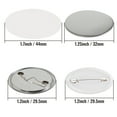SKYSHALO 1.25" 32mm Button Badge Parts Supplies for Button Maker ...