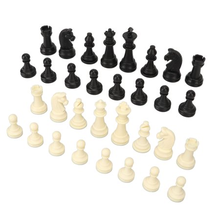 Plastic Chess Pieces Only, Chess Game Pieces Scratch With A Storage Bag ...