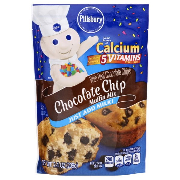 Pillsbury Chocolate Chip Muffin Mix - Walmart.com