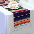 12 pack Mexican blanket Serape tablecloth colorful striped fringed ...
