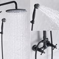 Proox Rainfall Showerhead Wall Mounted Bath Hand Shower System with ...