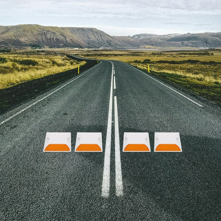 Reflective Pavement Markers USA Sign YELLOW Two SIDED Reflective