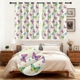 Butterfly and Star Pastel Pattern Blackout Curtains,Triple Weaved ...