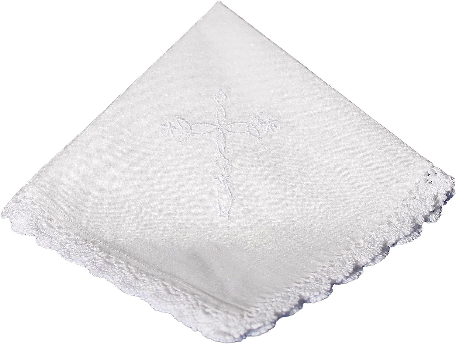 Cotton Christening Hankie Handkerchief Heirloom - 2 Styles - Walmart.com