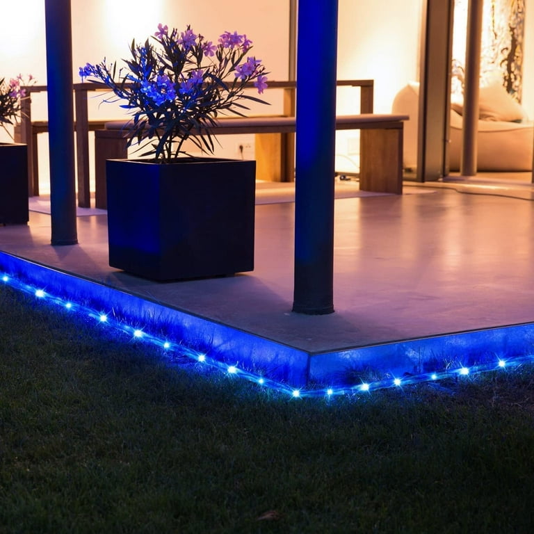 Blue Tube Battery Operated Light 17 Pipe Candle Tower Bridge With