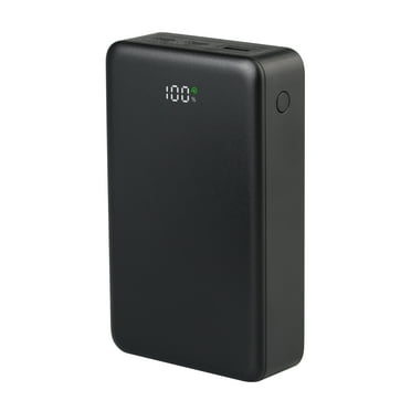 Blackweb Power Bank 10000mAh Portable Battery with LED Readout, Black ...