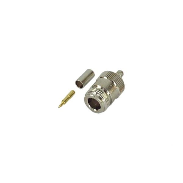 IEC NF-RG58-RP N-type Female Connector with Male pin (Reverse Polarity ...