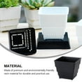 Home Flower Pot Plastic Square Garden Flowers Decor Plant Flowerpot ...