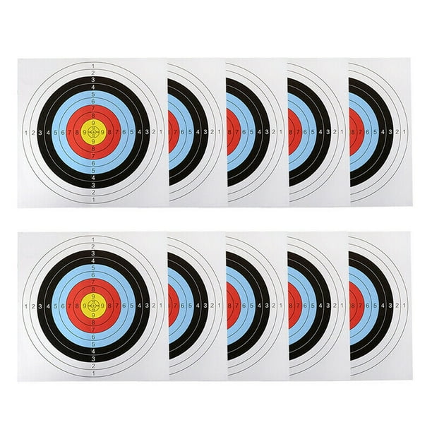 Visland 10PCS 40x40cm Shooting Target Paper Hunting Practice Archery ...