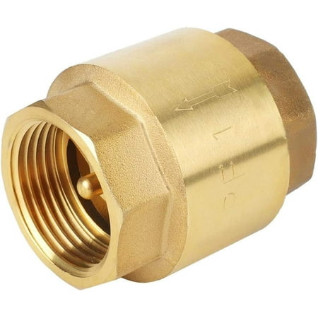 Brass Check Valve DN25 Threaded in-Line Vertical Non-Return Coupler ...
