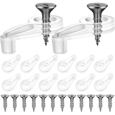 1/8 in., Clear Acrylic Mirror Clips (6-pack) - Walmart.com