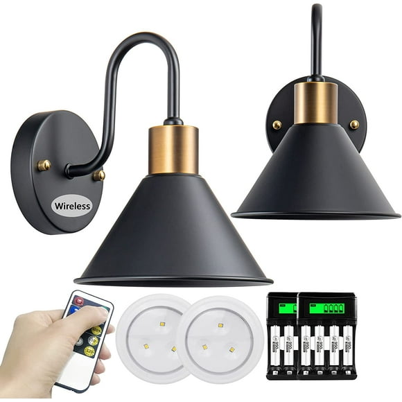Wireless Battery Operated Wall Sconces