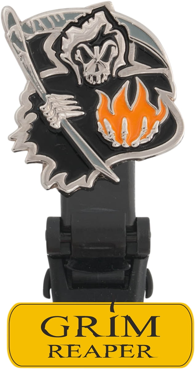 Biker Boot Straps Boot Strap Clips Grim Reaper BBS-GRC - Walmart.com