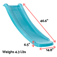 Blue Rabbit Play Outdoor Toddler Slide, 4 Feet, Turquoise - Walmart.com