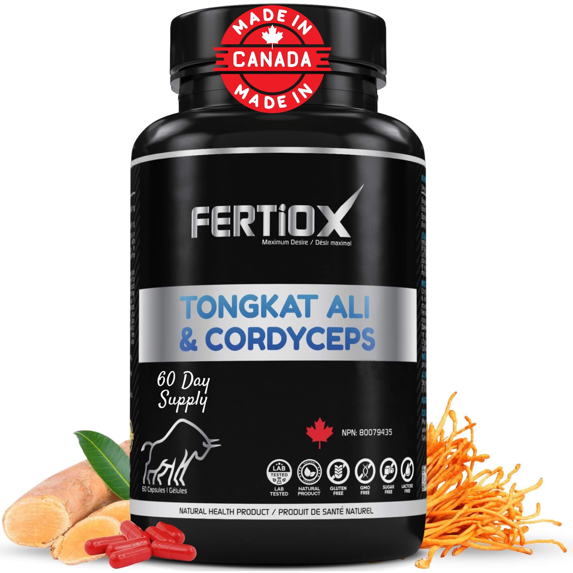 Click here for Fertiox Tongkat Ali And Cordyceps Supplement - 600... prices