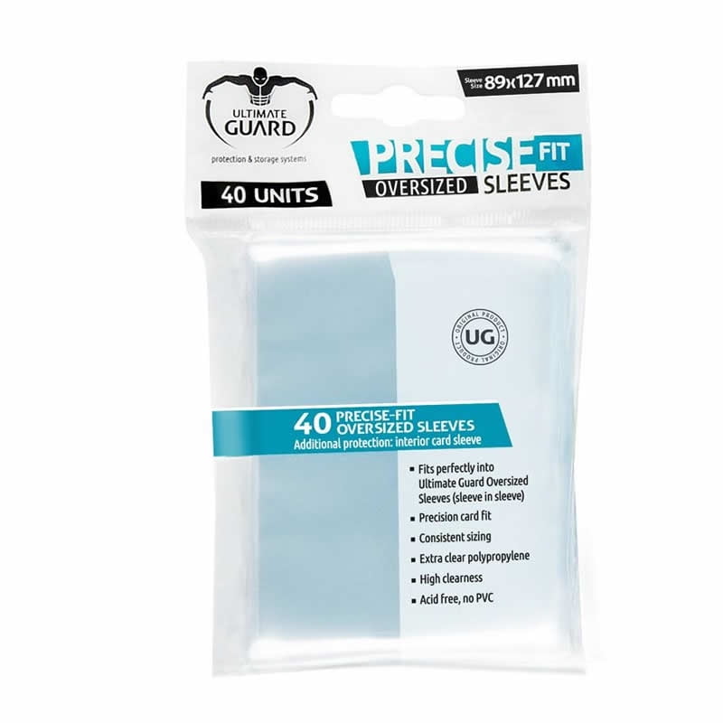 Percise Fit Sleeves Oversize Translucent 89mm x 127mm Pack of 40 ...