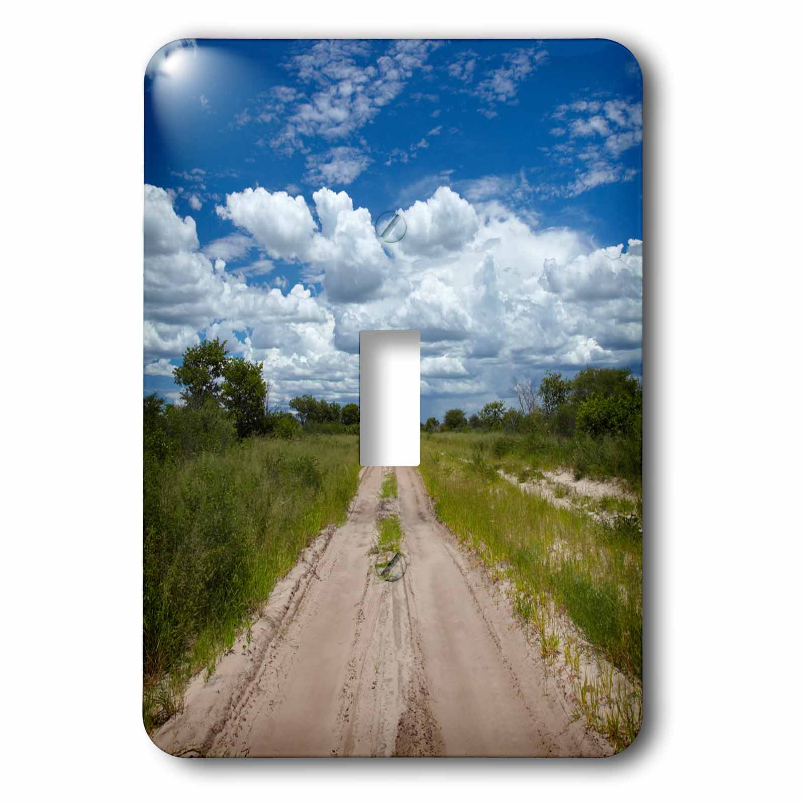 Track from Dobe Border to Nokaneng, Northwestern Botswana, Africa ...