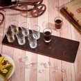 1pc Bamboo 12 Tray Wine Glass Holder Coconut Brown 11.9x37.8x1.5cmDIY ...
