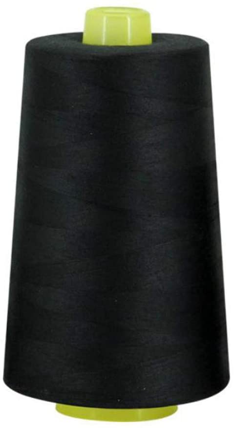 6000 Yard Spool BLACK Sewing Thread All Purpose 100% Spun Polyester ...