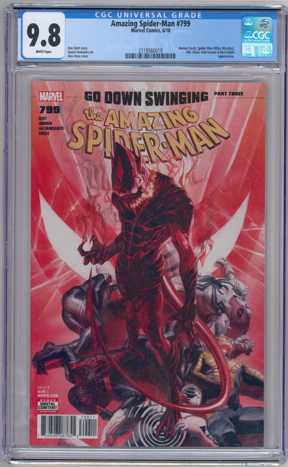 Amazing Spider-Man #799 - CGC 9.8 Comic Book - Walmart.com
