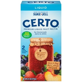 Certo Pectin Fruit Liquid Certo, 6 oz - Case of 16 - Walmart.com